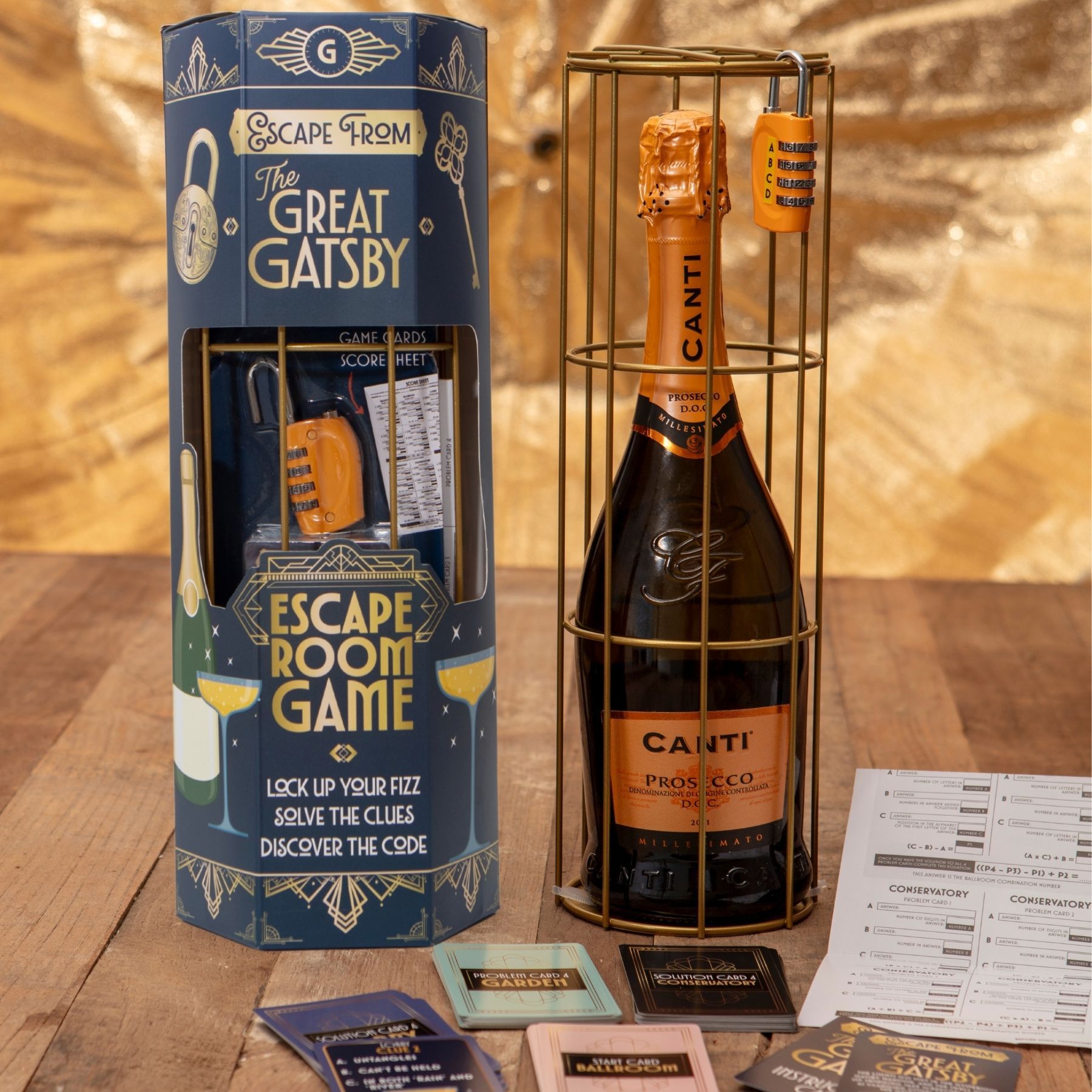 The Great Gatsby Champagne Escape Room Game - Yumbles.com
