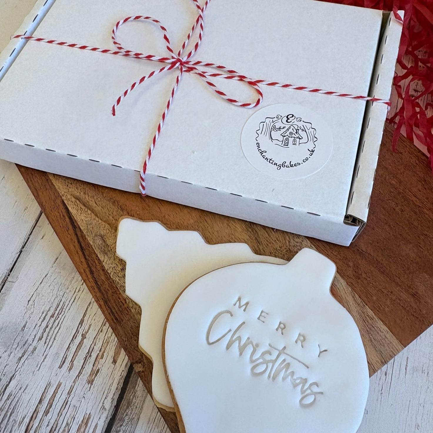 Corporate Christmas Biscuit Gift Box - Branded Iced Biscuits with Your ...