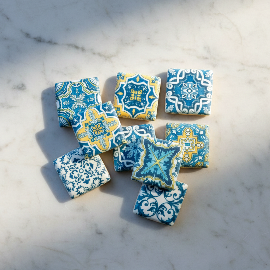 Portuguese Tile Vanilla Biscuit Box - Yumbles.com