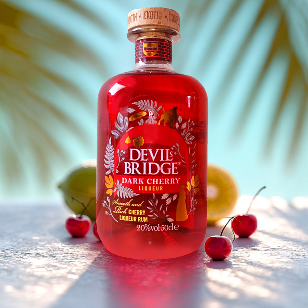 Caribbean Dark Sweet Cherry Rum Liqueur 20%, 50cl, Made in Wales ...