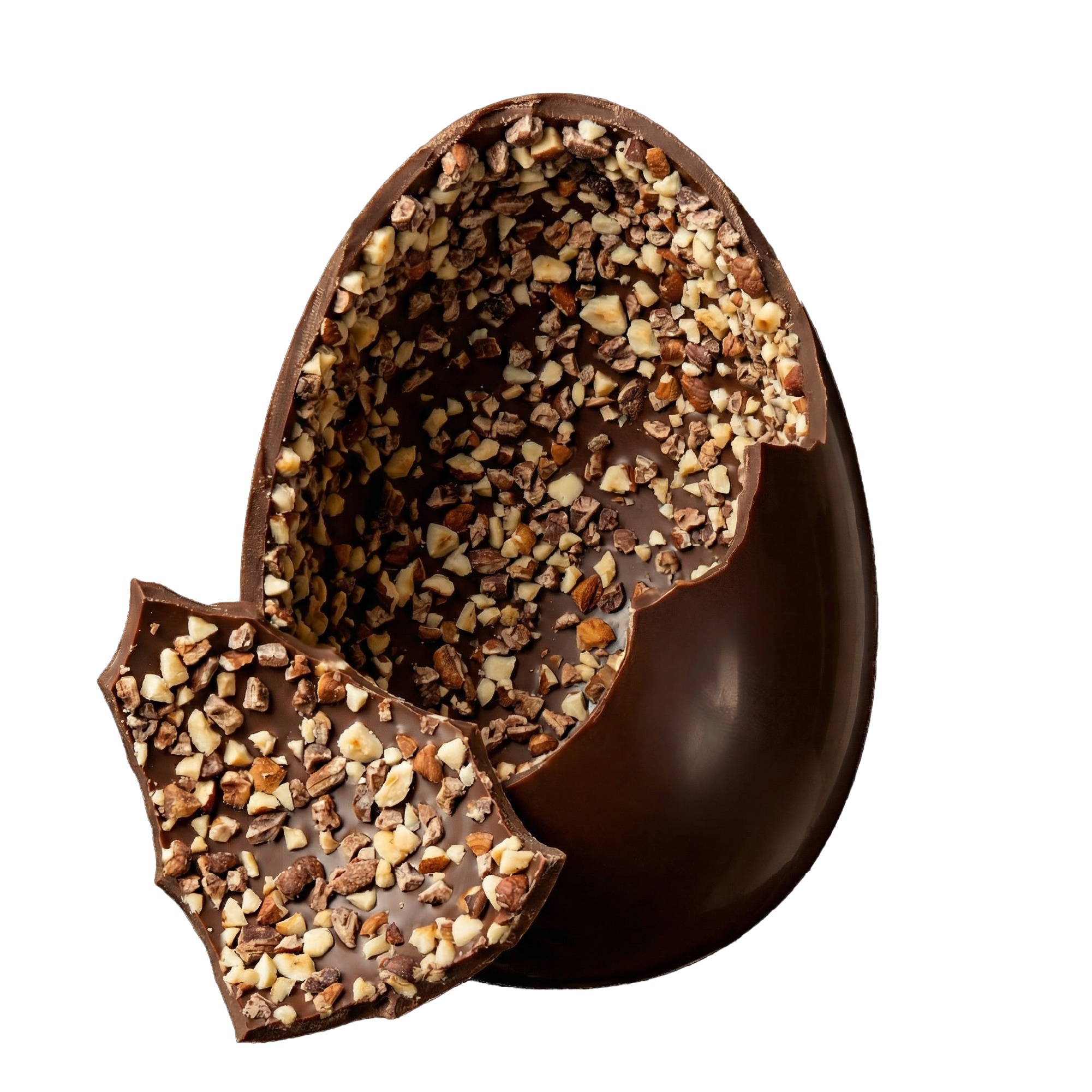Single Origin Chocolate & Hazelnut Nibs Easter Egg - Yumbles.com