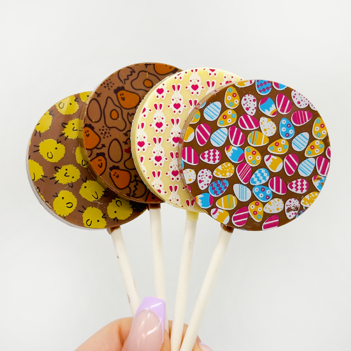 Easter Chocolate Lollies Pack of 4 - Easter Gift - Yumbles.com