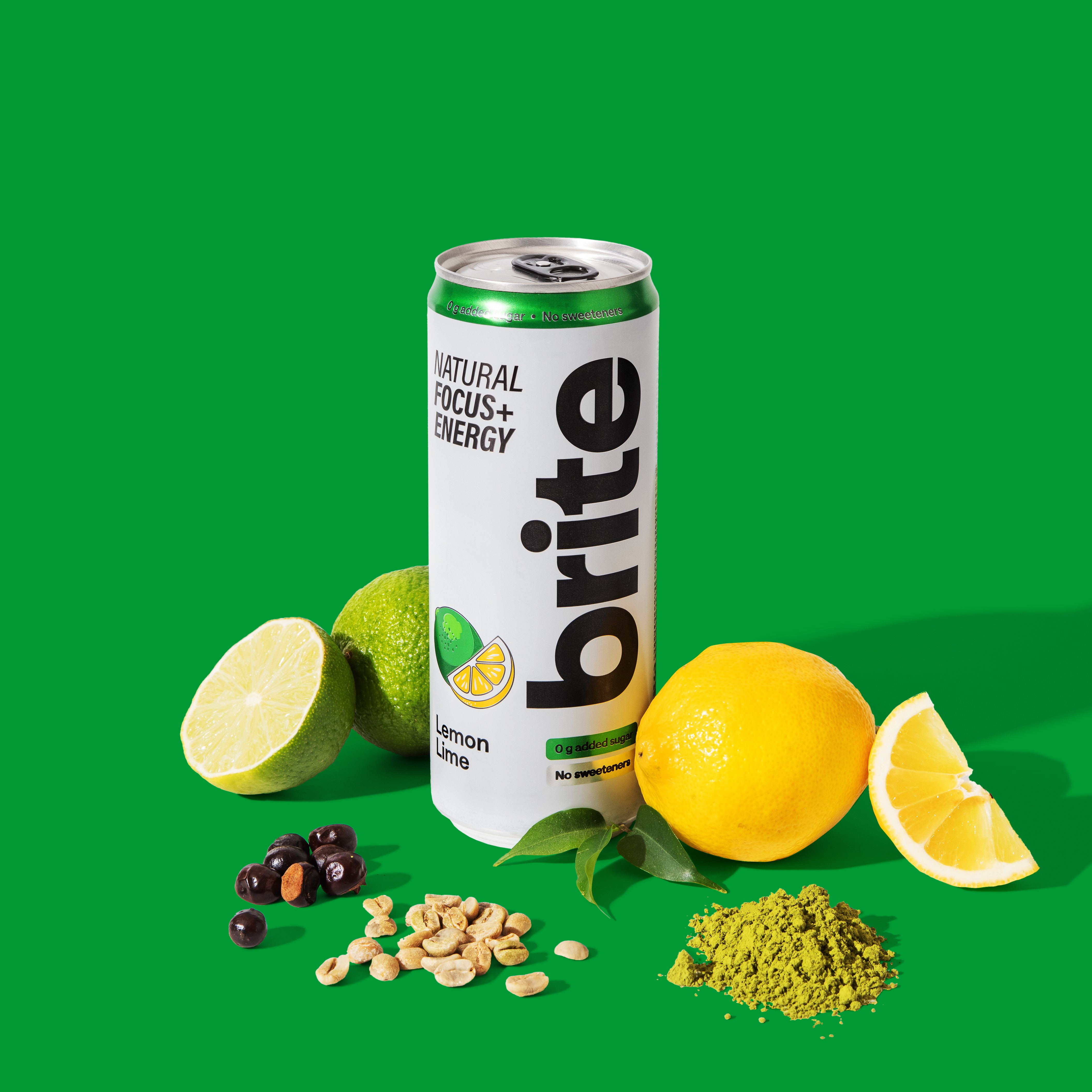 Brite Natural Energy & Focus Drink - Lemon Lime - No Sugar, No ...