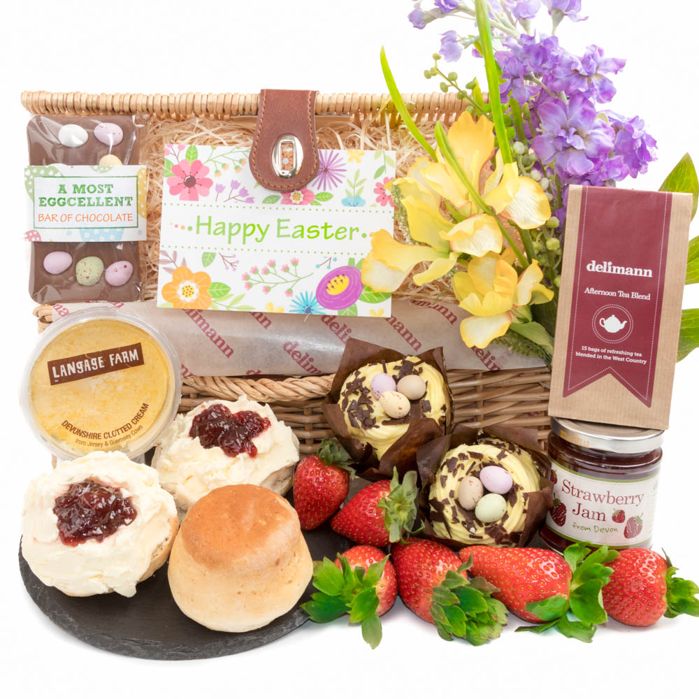 The Mini Egg Cupcake Cream Tea Gift Hamper - Yumbles.com