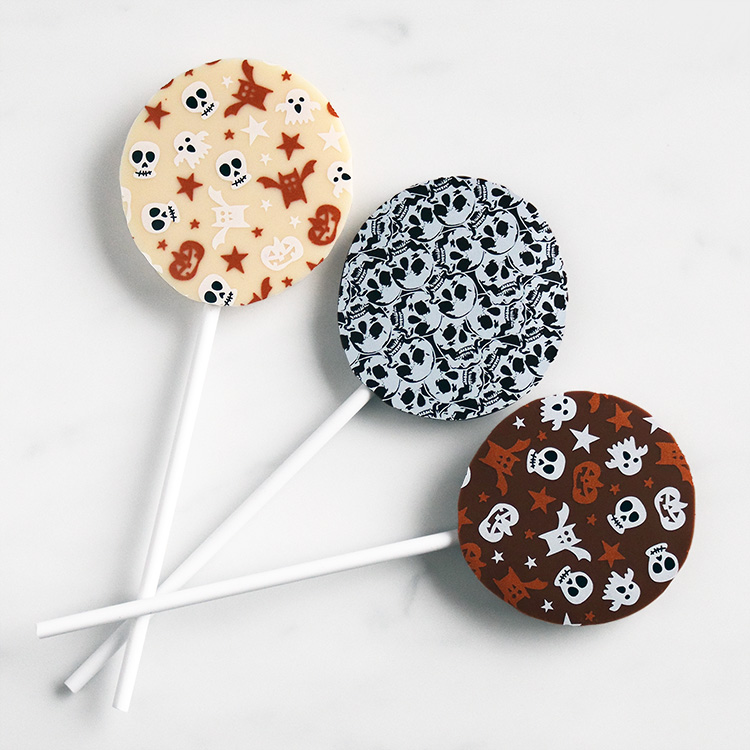 Halloween Lollipop - Dark Chocolate (Pack of 5) - Yumbles.com