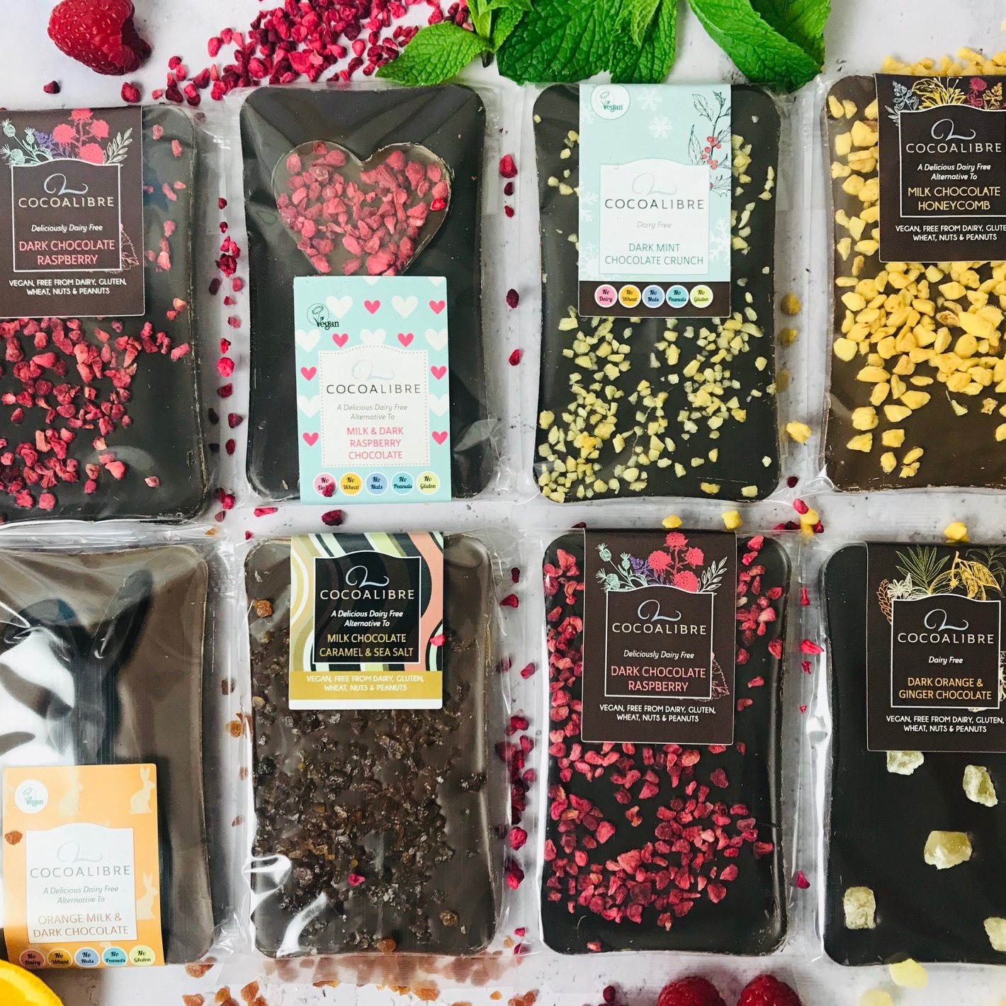 Vegan Chocolate 8 Slab Gift Set | Dairy Free - Yumbles.com