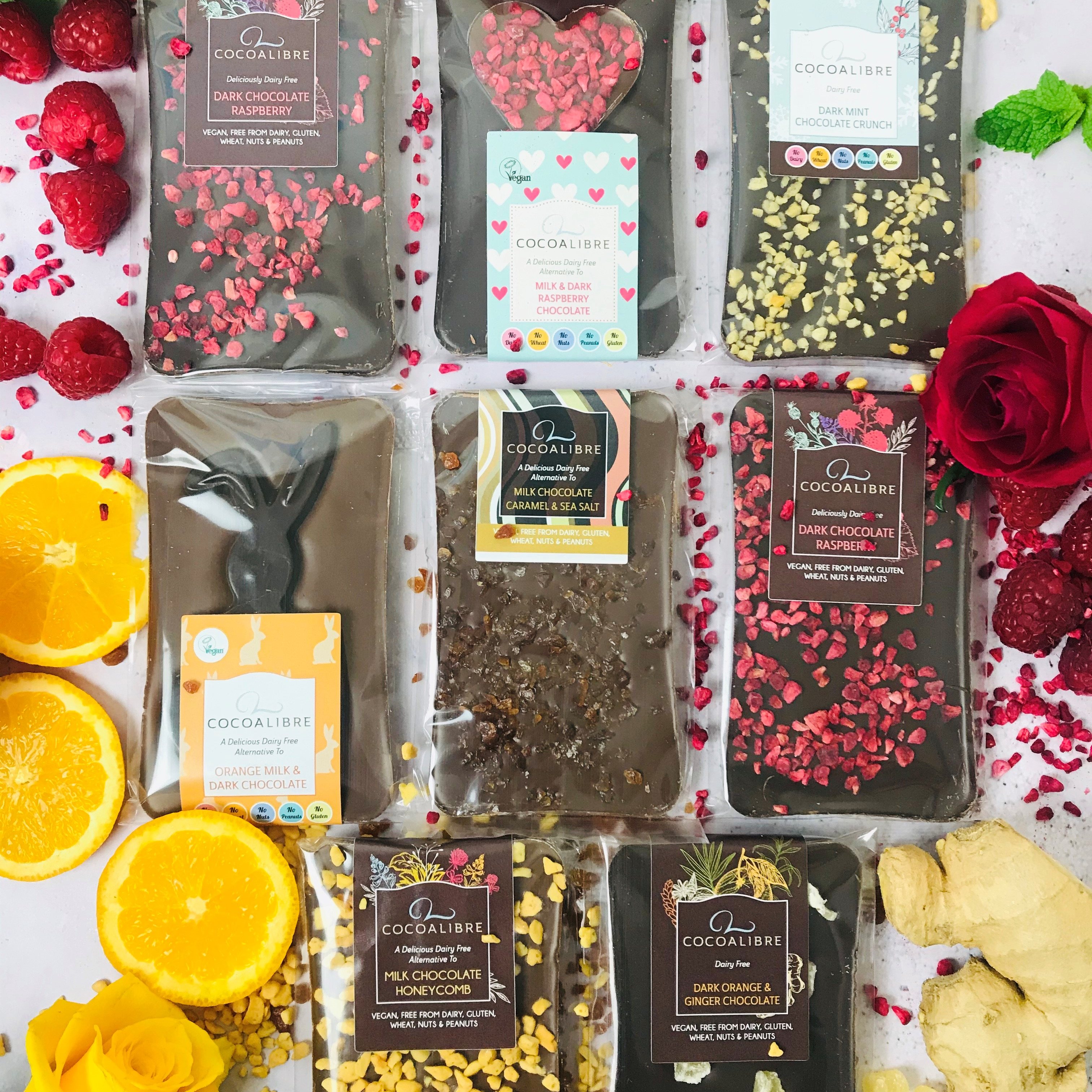 Vegan Chocolate 8 Slab Gift Set | Dairy Free - Yumbles.com